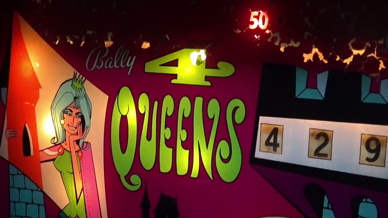 Bally 4 Queens Pinball Restoration Part 1 - YouTube