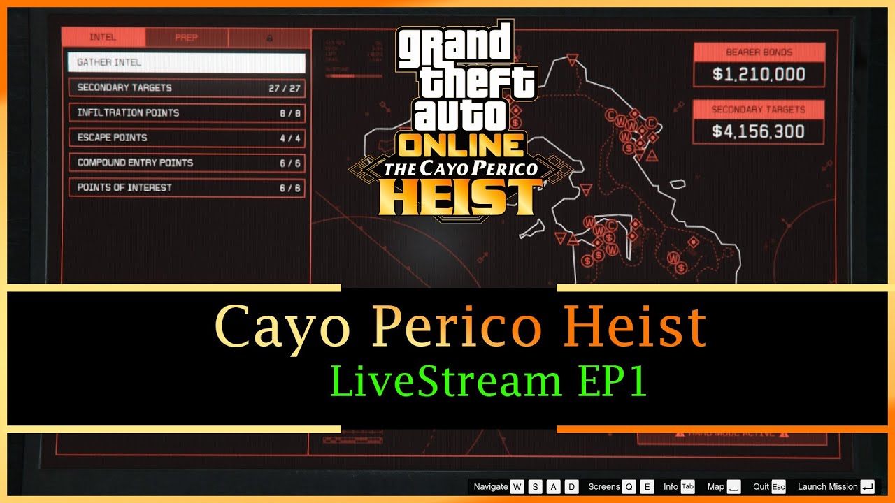 GTA Online Cayo Perico Heist Setups + Finale (Solo) EP1 Cont - YouTube