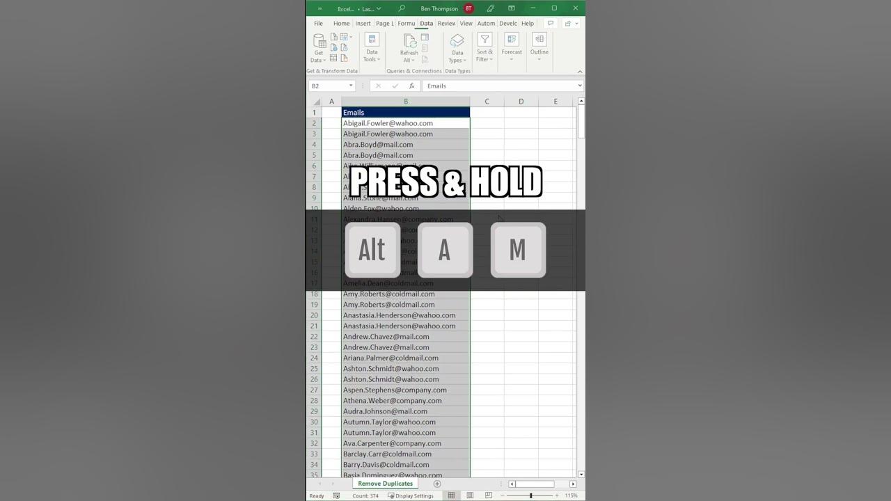 Remove Duplicate In Excel shorts viral tranding computer excel remove-duplicate-in-excel-shorts-viral-tranding-computer-excel