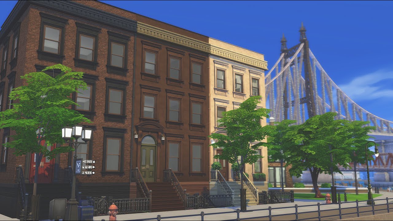 Brooklyn Brownstone | The Sims 4 Speed Build - YouTube