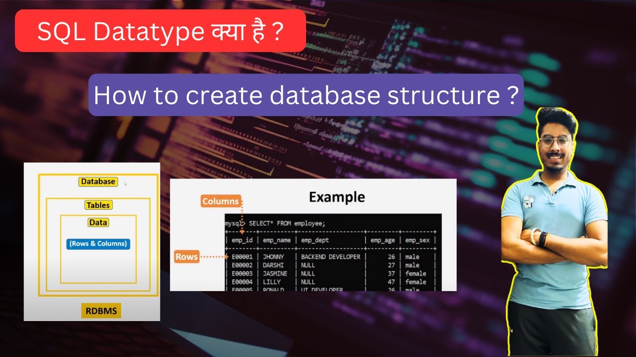 Data Type Primary And Foreign Key Constraints Sql Tutorial In Hindi Day 2 Youtube