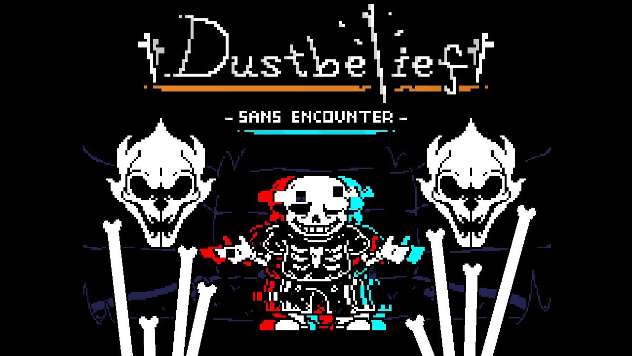 Dustbelief: Sans encounter. start (TW: Flashing lights) - YouTube