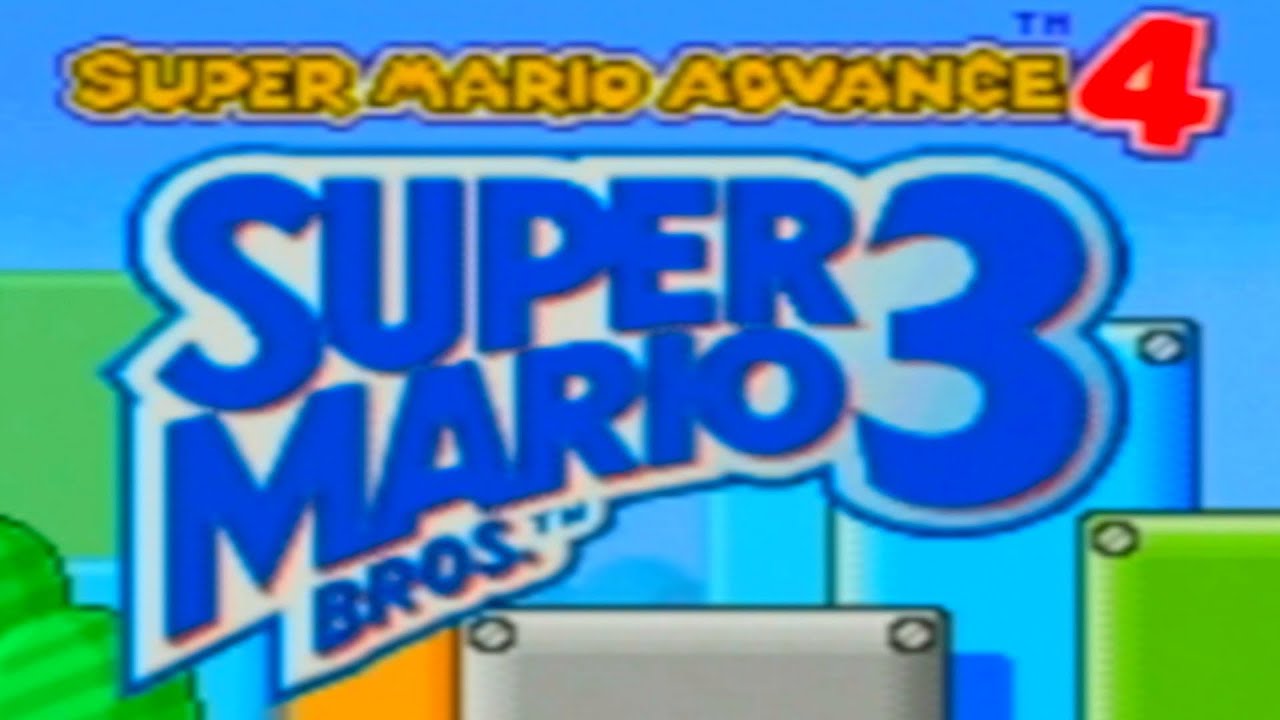 Nintendo - Super Mario Advance 4 - title sequence - startup - GBA ...