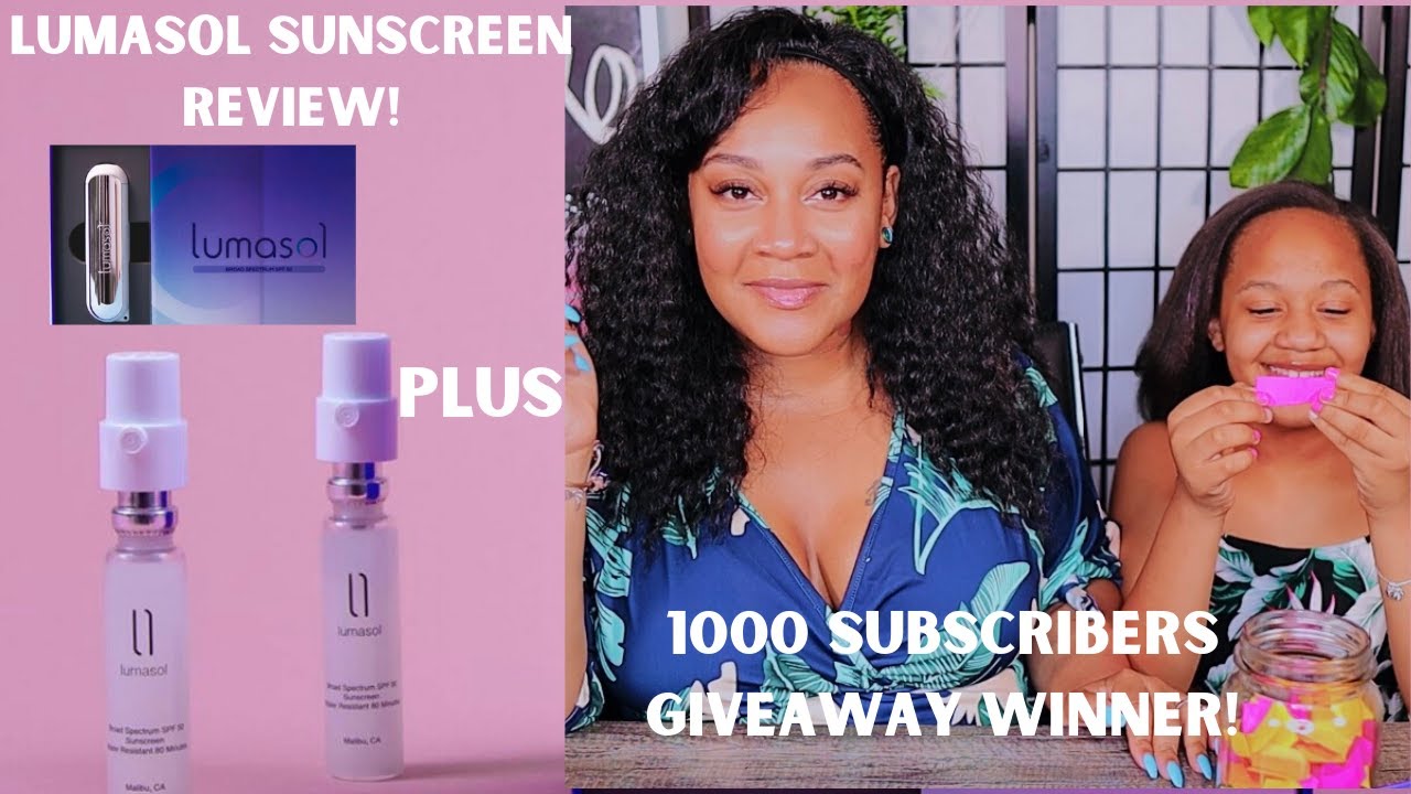 LUMASOL SUNSCREEN REVIEW!!!*PLUS 1000 SUBSCRIBERS GIVEAWAY WINNER ...