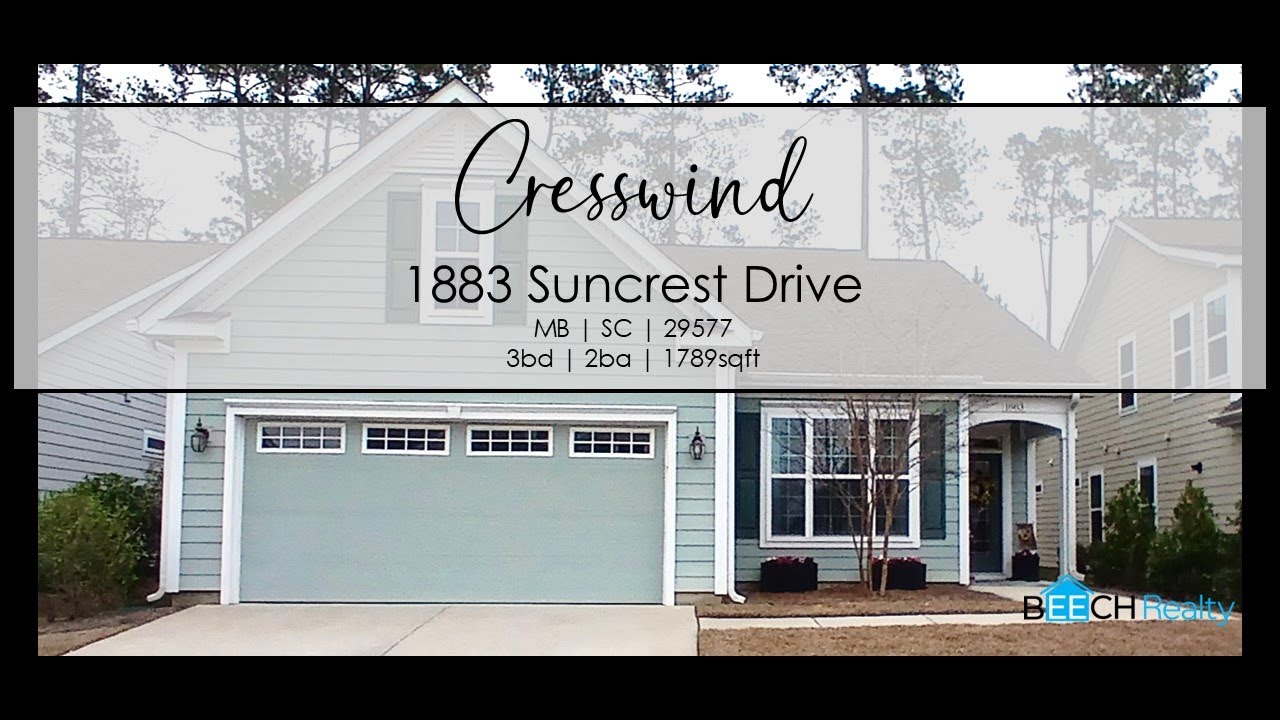 1883 Suncrest Drive, Myrtle Beach SC 29577. Cresswind subdivision of ...