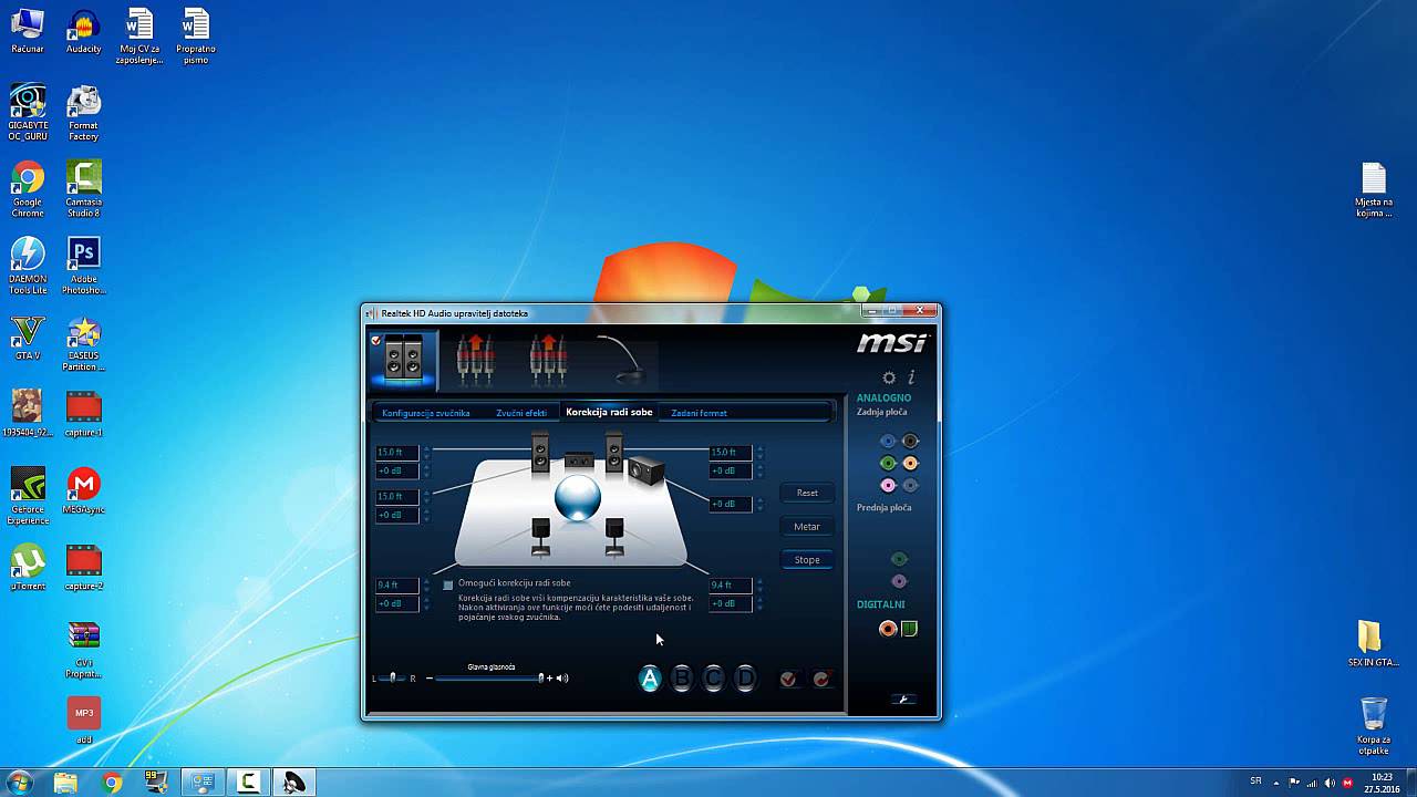 Kako podesiti 5.1 sistem zvuka u Realtek-u - YouTube