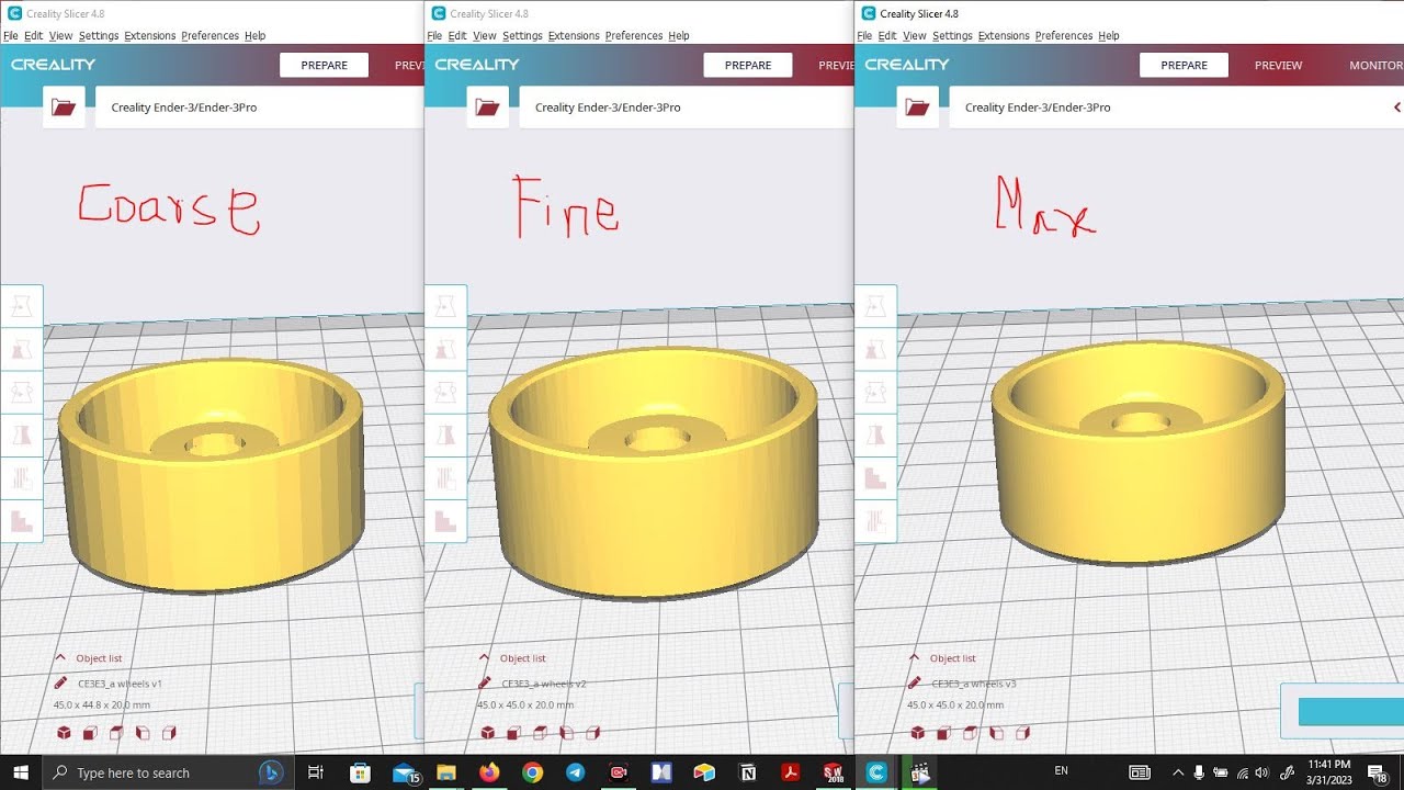 How to setupt stl resolution, circle edges problem for 3d printed ...