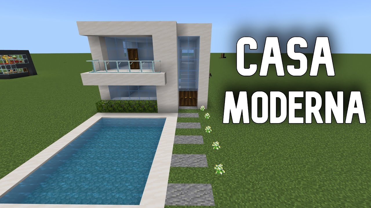 COMO CONSTRUIR UMA CASA MODERNA NO MINECRAFT - YouTube