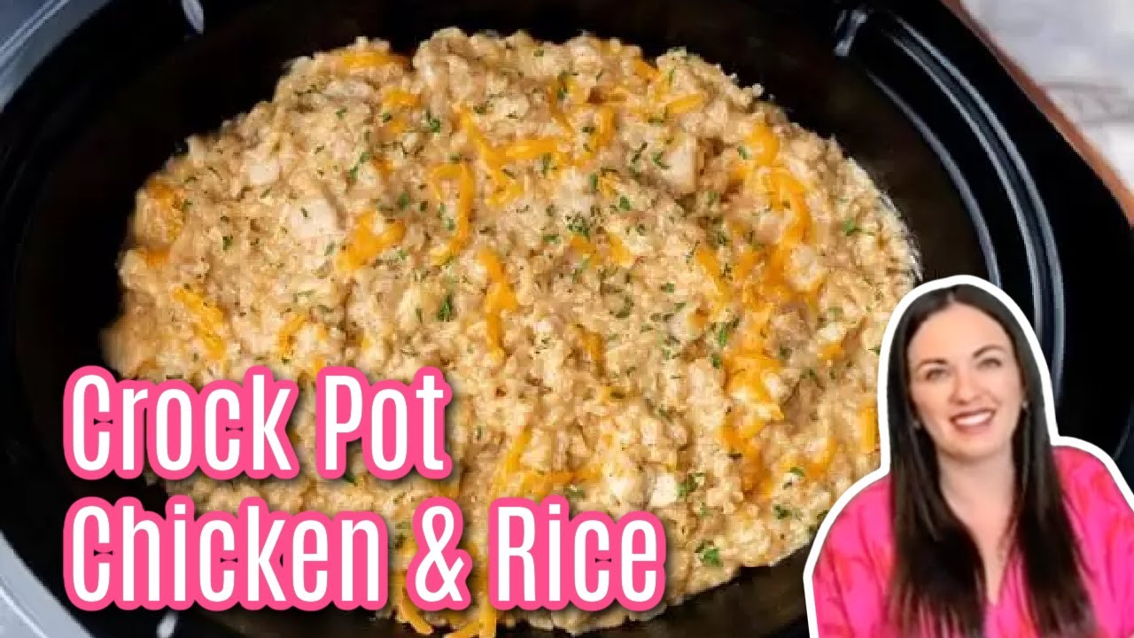 The Best Crock pot Chicken and Rice Recipe - YouTube
