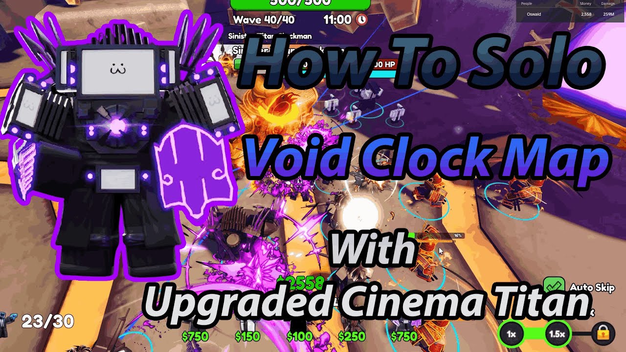 How To Solo Time Void Mode With 🖥️Upgraded Titan Cinema🖥️!!![Skibidi ...