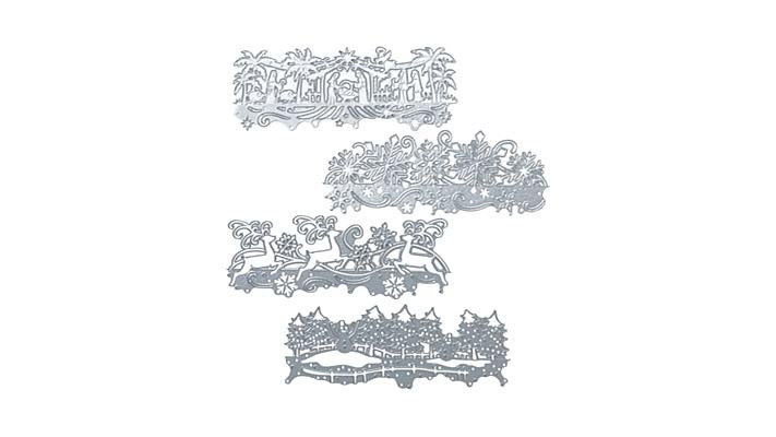 Crafter's Companion Edge'ables Holiday 4piece Dies - YouTube