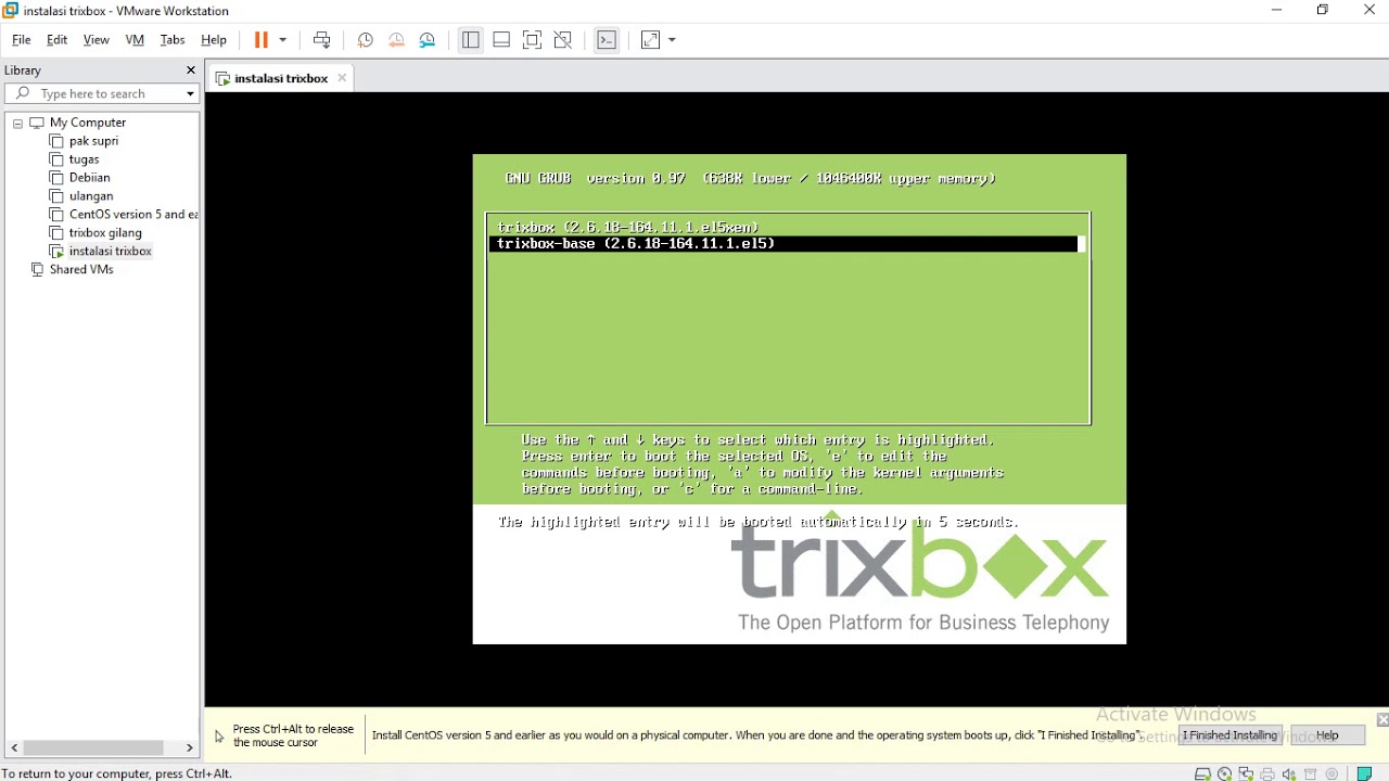 instalasi trixbox - YouTube