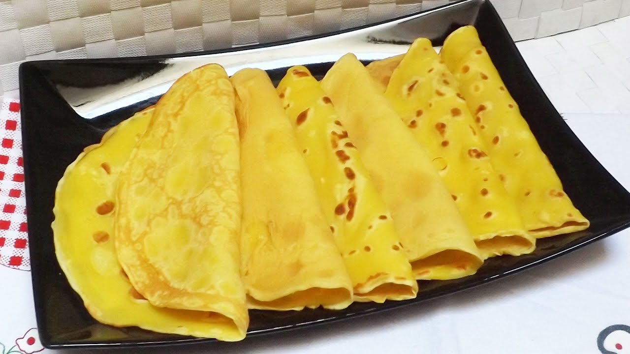 Crepes salate ricetta base - salty crepes recipes - YouTube
