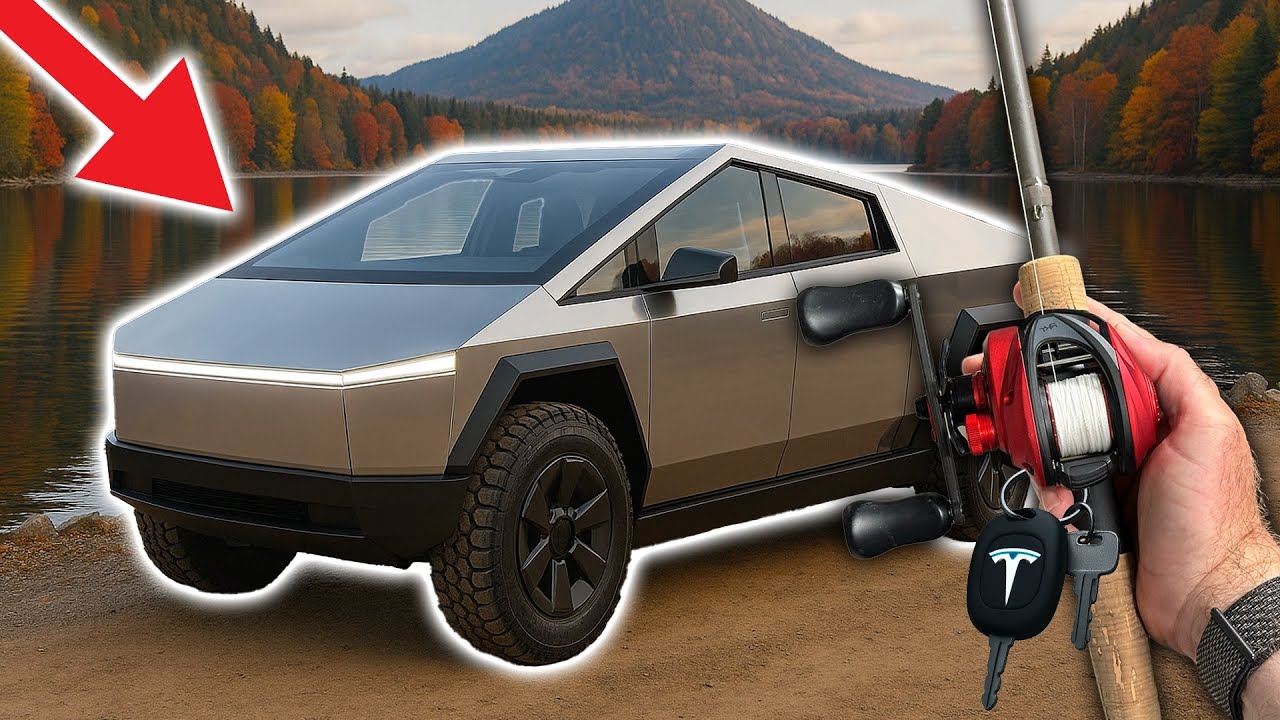 Fishing to WIN a Tesla CYBERTRUCK? - YouTube