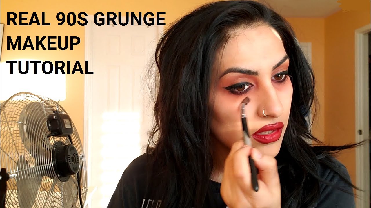 REAL 90s GRUNGE MAKEUP TUTORIAL - YouTube