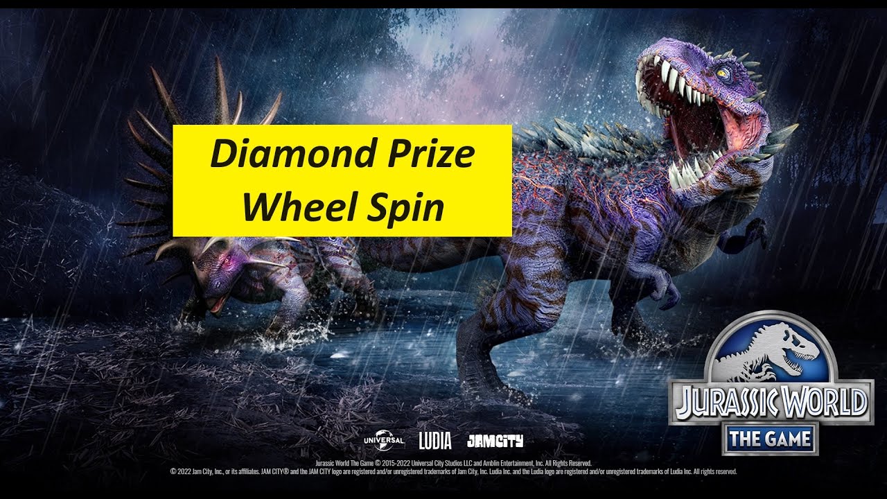 Diamond Prize Wheel Spin - Jurassic World The Game - YouTube