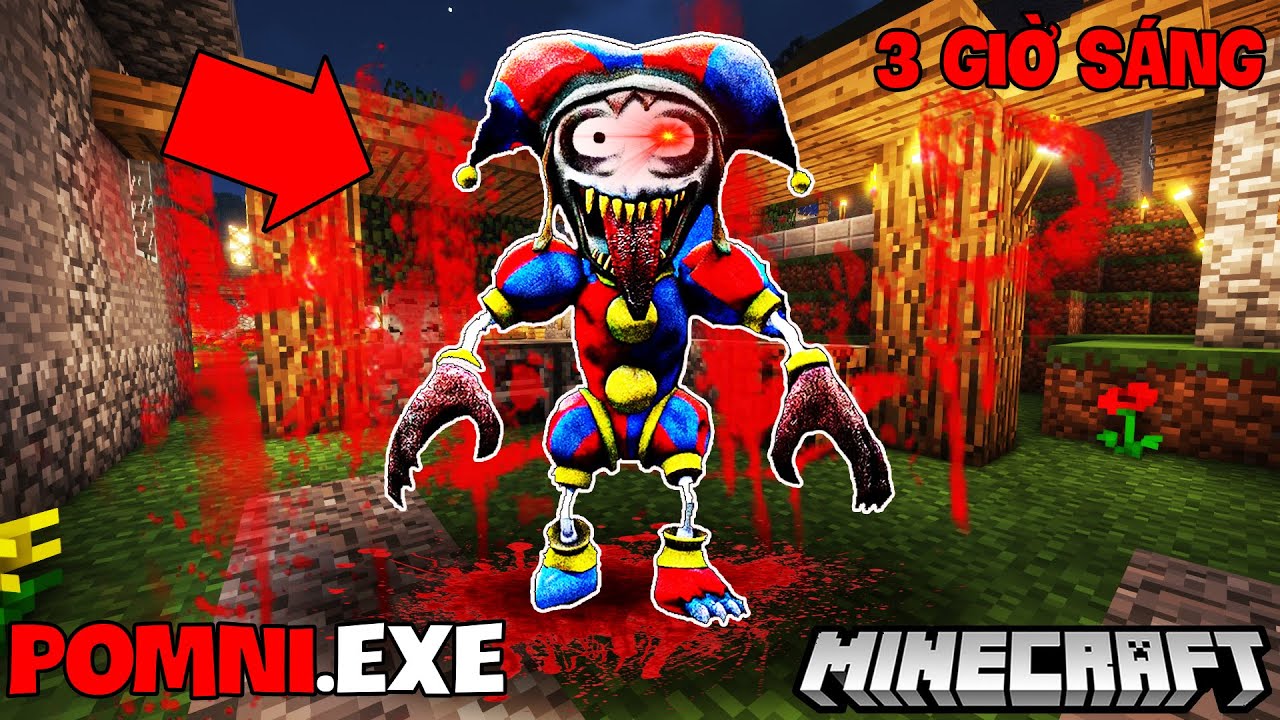 HÃY CẨN THẬN KHI POMNI.EXE TRONG DIGITAL CIRCUS THEO DÕI BẠN LÚC 3 GIỜ SÁNG TRONG MINECRAFT BỞI ...