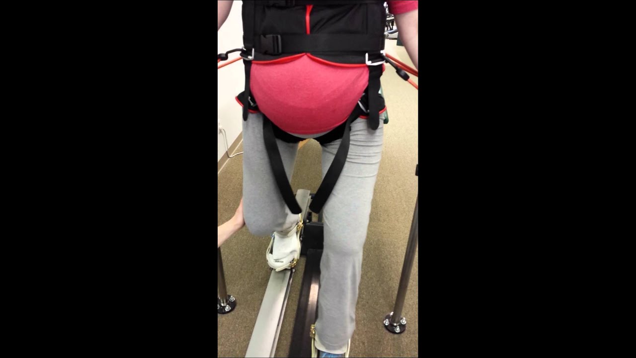 Shelly on the Gait Trainer | NextStep Kansas City - YouTube