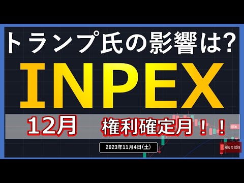 【高配当】24/12/7(土) INPEX 12月権利確定月！！ トランプ政権の影響は！？ - YouTube
