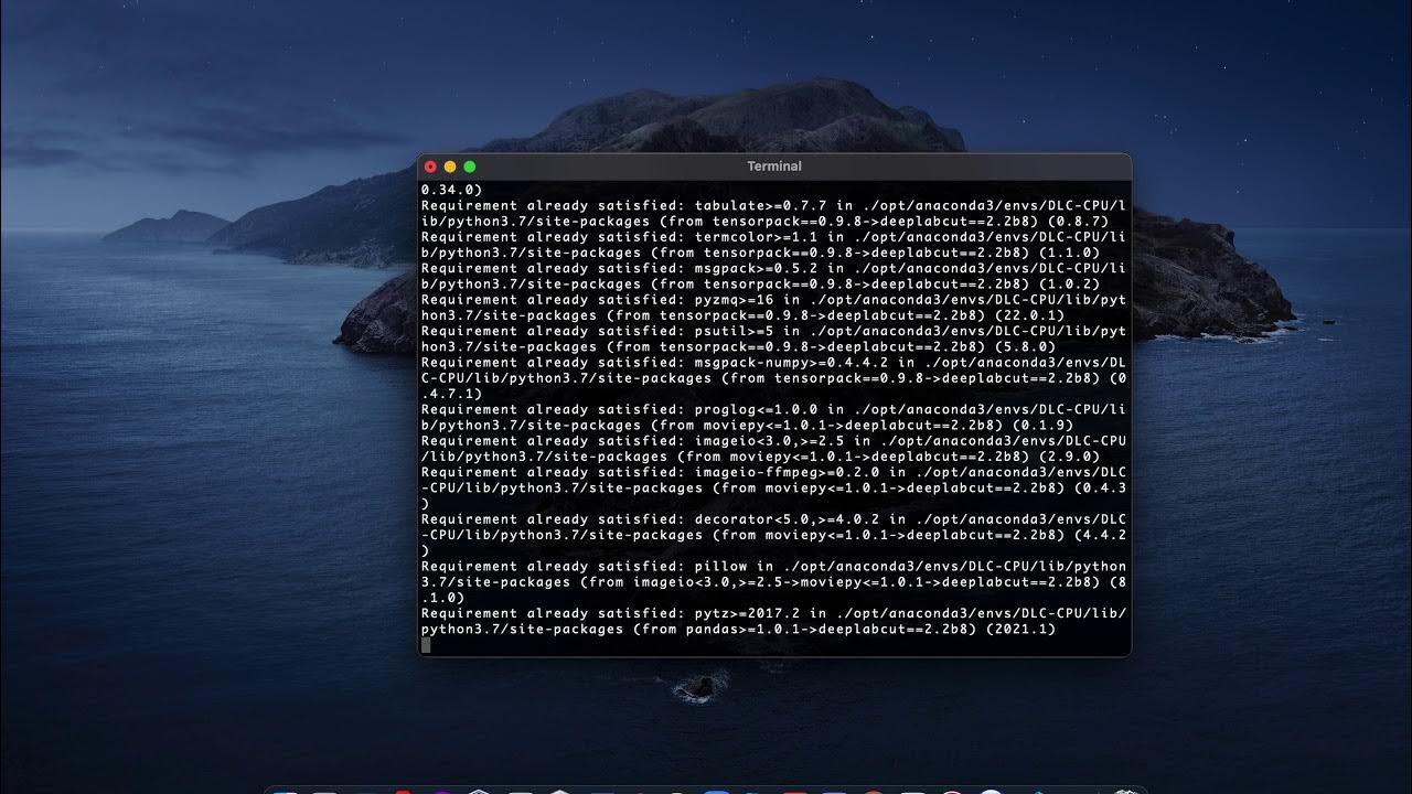 Installing DeepLabCut Part 2 (macOS) - YouTube