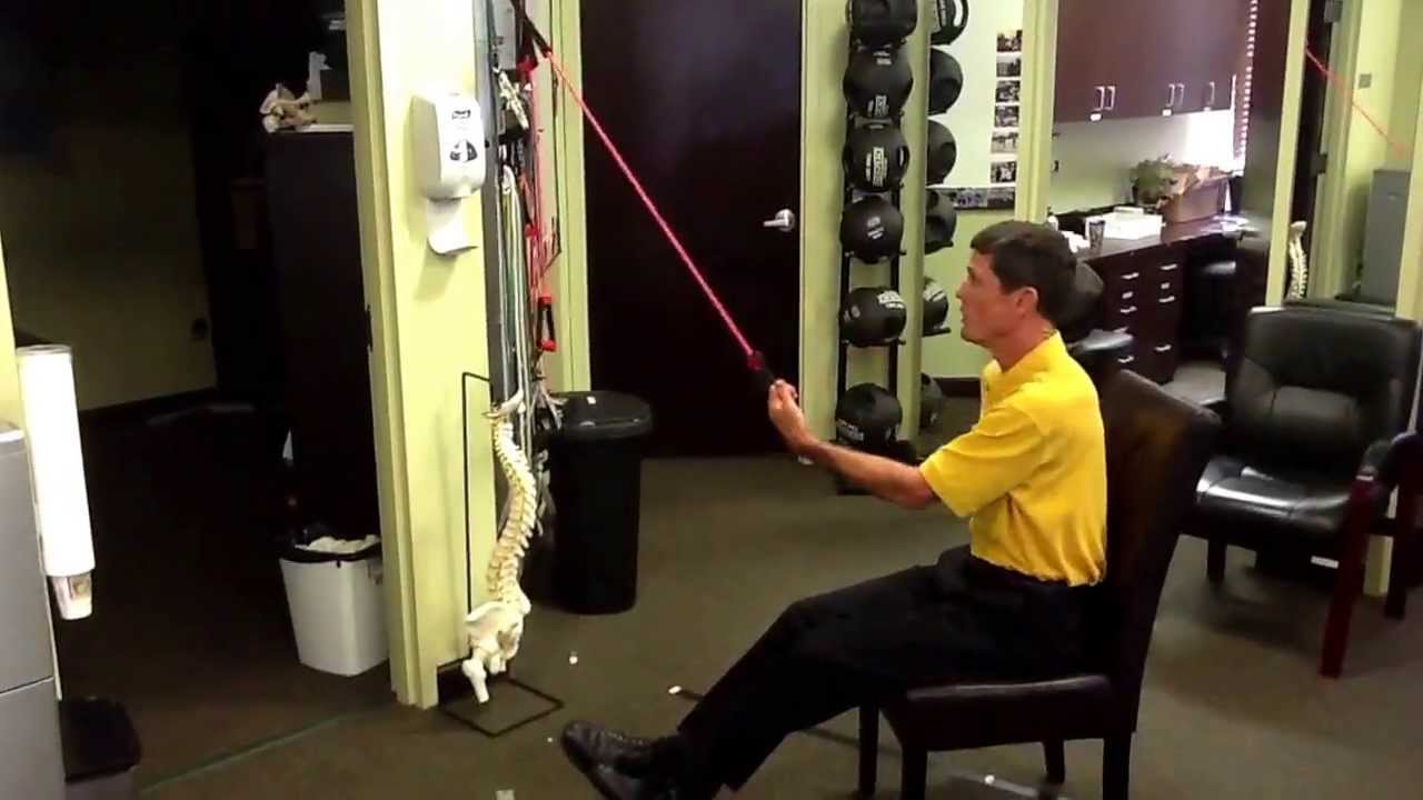 Core 4: D2 Chop, rubber tubing resistance - YouTube