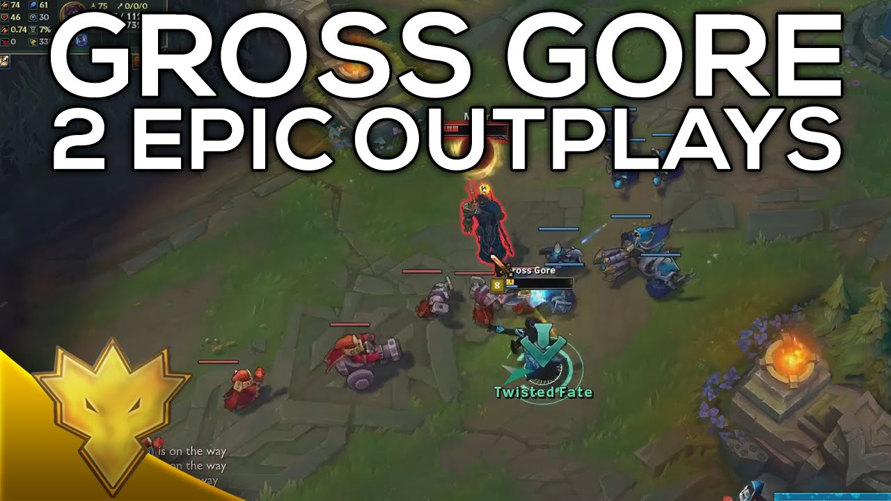 Gross Gore - 2 EPIC Twisted Fate Outplays - YouTube