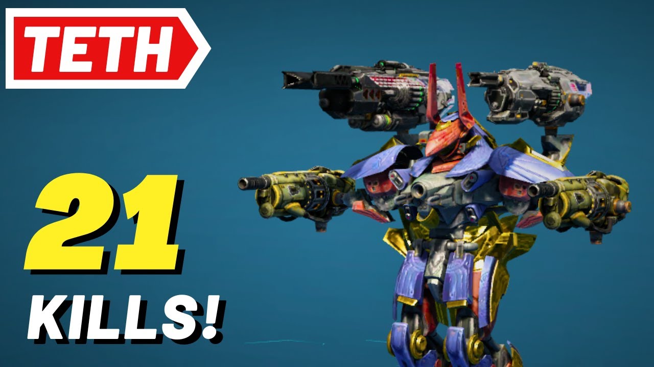 Teth with Hammer, Mace & Cudgel - War Robots Gameplay (No Commentary) WR F2P - YouTube