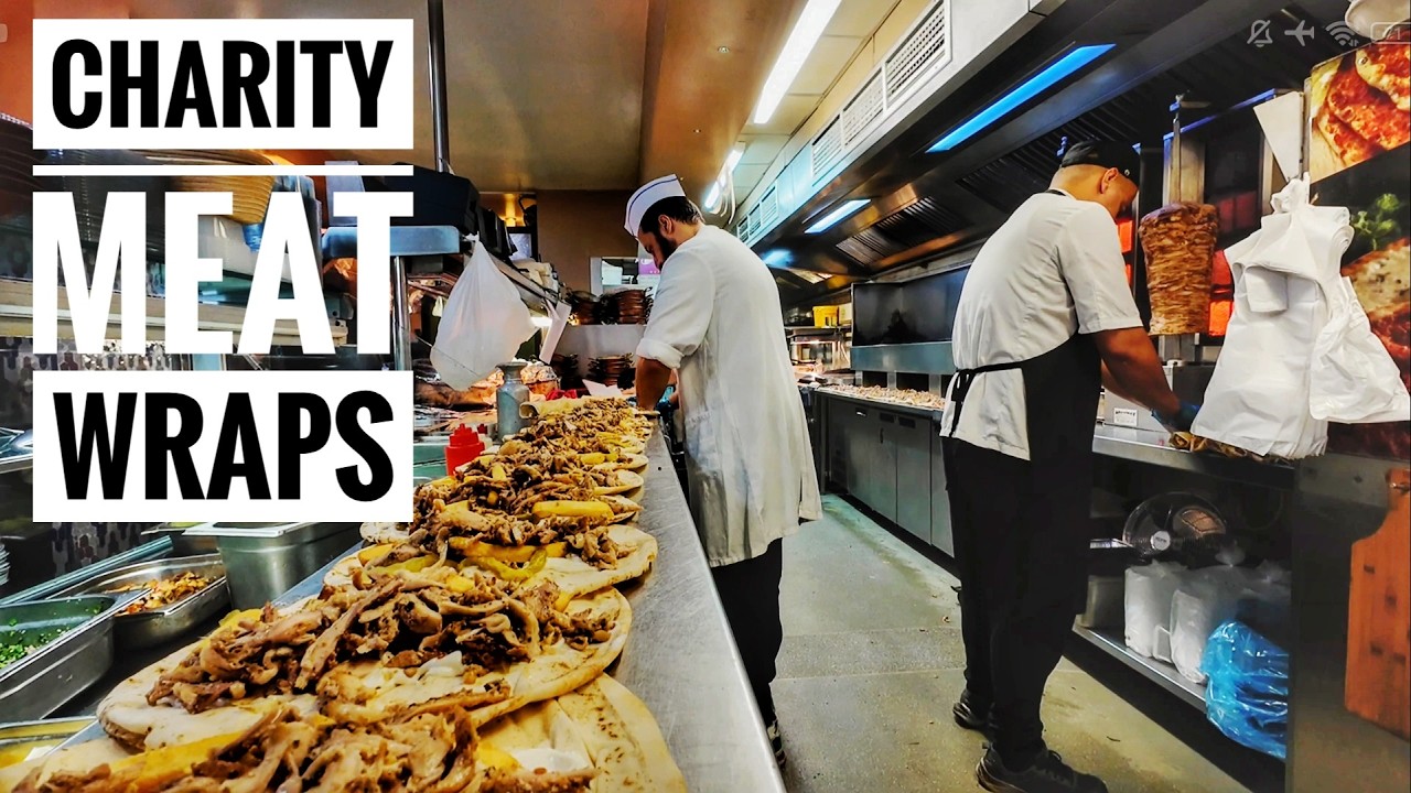 Massive Meat Wrap Project: Chefs Make 700 for Charity - YouTube