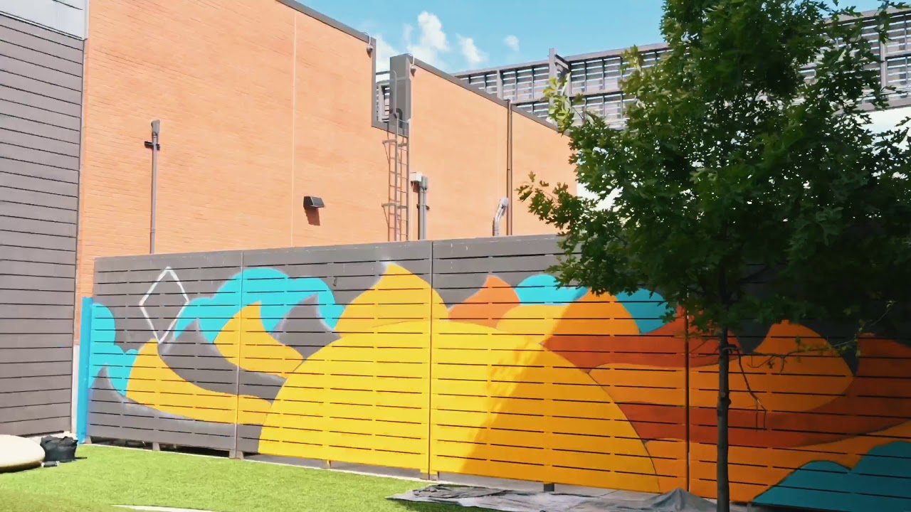 "Boardwalking on Sunshine" Mural Project (Phase II) Timelapse - YouTube