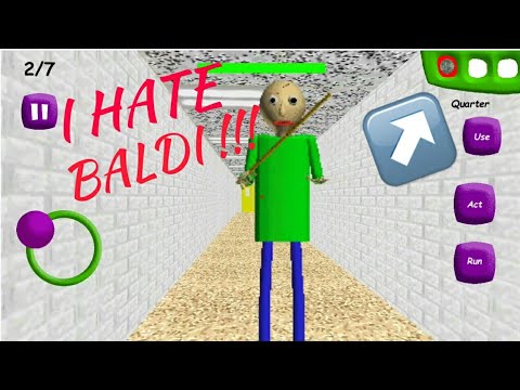 BALDI'S BASIC IN EDUCATION AND LEARNING - NOOB PLAY - PISSING BALDI OFF ...