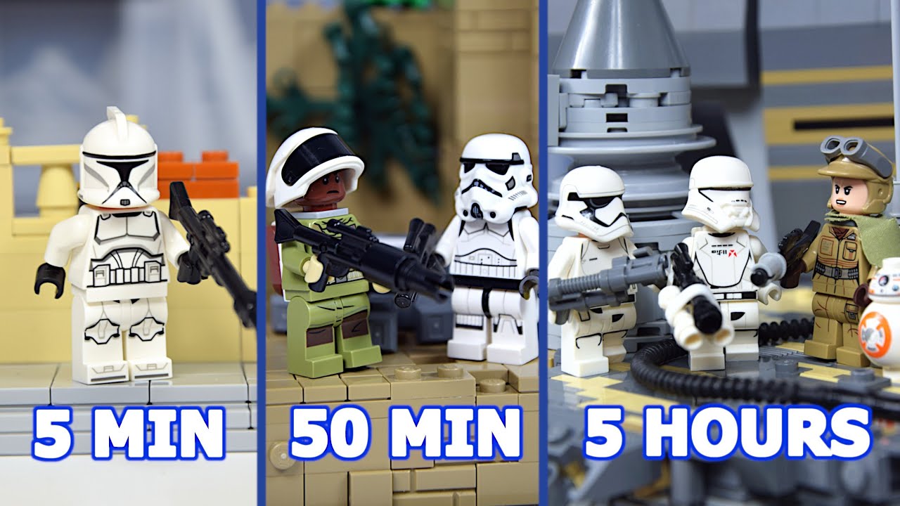 I recreated Battlefront 2 Locations in LEGO in 5 min, 50 min and 5 ...
