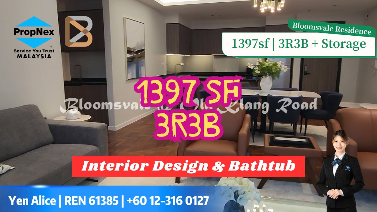 哇 Bloomsvale 1397sf 这样的装修你可以吗？！3R3B Fully with Interior Design in ...