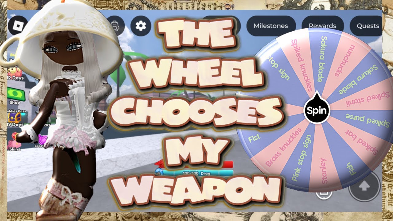 THE WHEEL CHOOSES MY WEAPON IN ROBLOX BADDIES {MOBILE GAMEPLAY} - YouTube