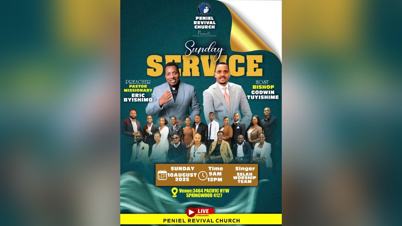 PENIEL REVIVAL CHURCH - SUNDAY SERVICE - WITH PASTOR ERIC BYISHIMO - 10 ...