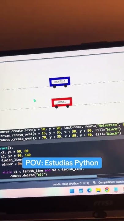 Carrera de Buses en Python 🚍💨 ¿Quién Ganará? #python #programacion - YouTube