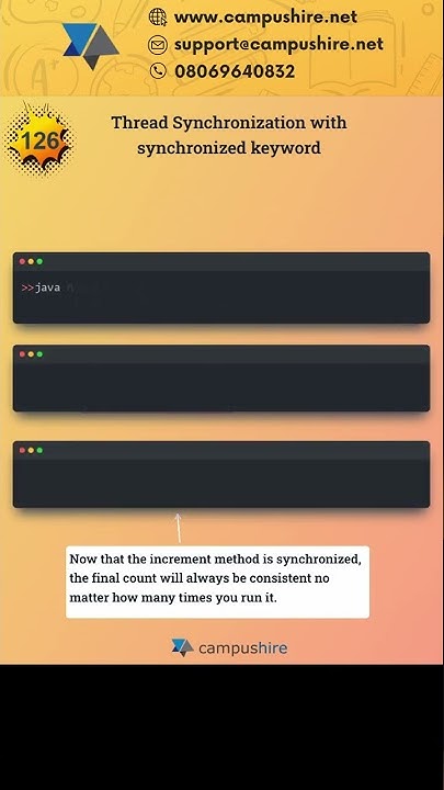 Java IQ #126 - Thread Sync with synchronized keyword - YouTube