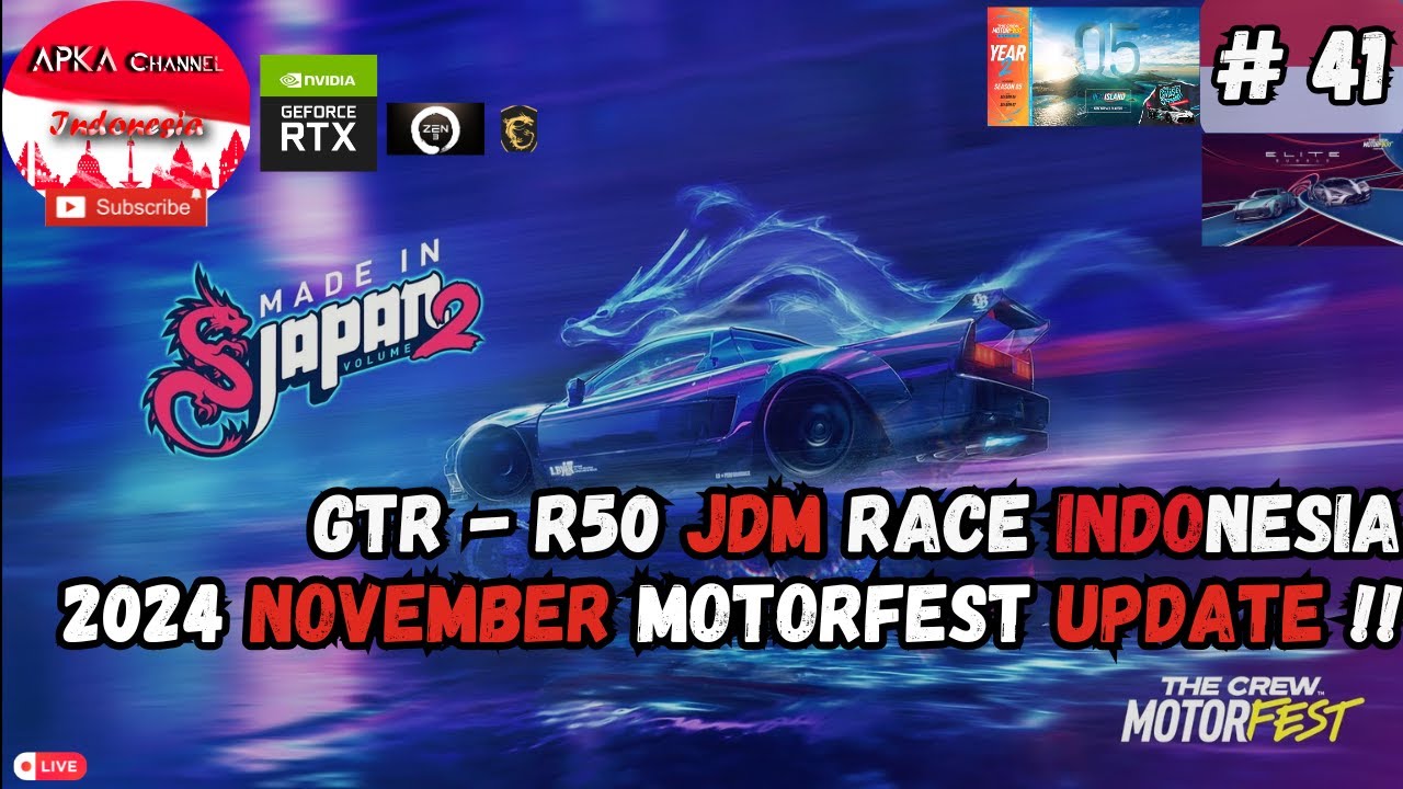 The Crew Motorfest 2024 Update November | JDM Race GTR R50 - 41 # ...