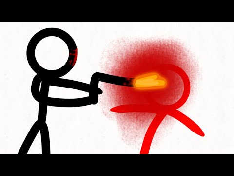 Black Stickman goes John Wick mode! A 2d animation. - YouTube