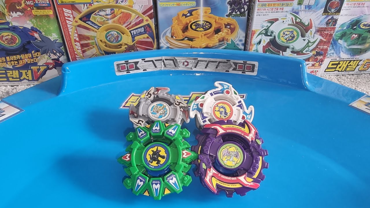 Beyblade PLASTIC GEN Driger F VS Dragoon F and Gaia Dragoon G VS ...