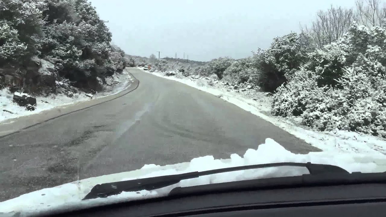 Προς το χιονισμένο Ελαφοχώρι..!! - YouTube