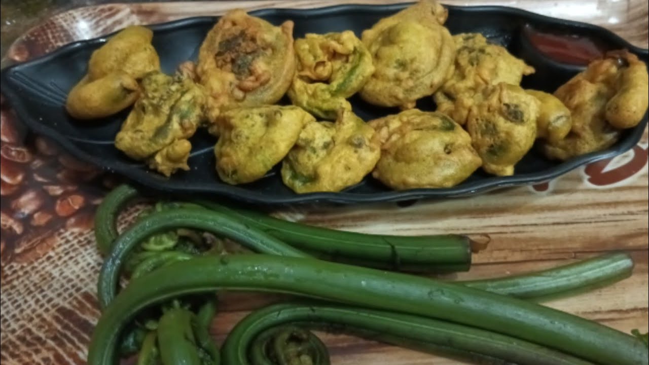 How to make lingdu fritters || Lingdu ke pakode kaise banaye || Pahadi ...