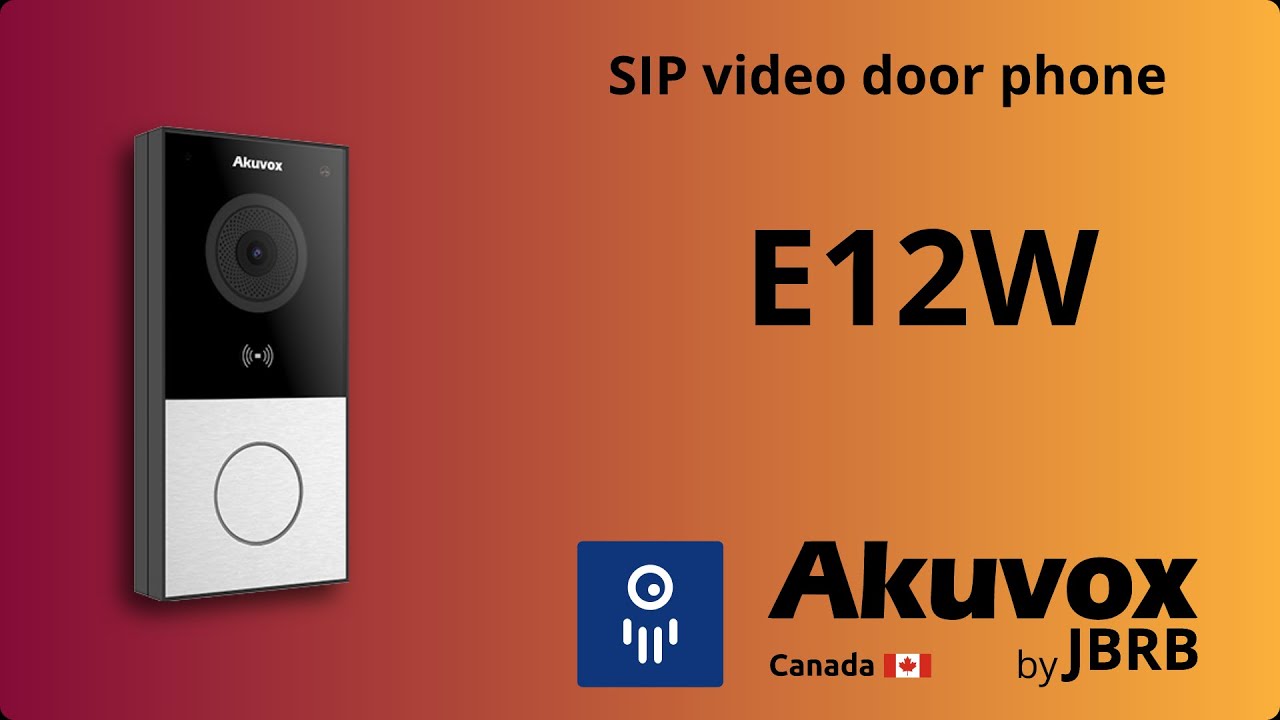Akuvox E12W SIP video door phone // Akuvox Canada - YouTube