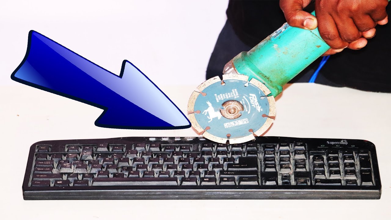 Cutting of Keyboard ! With Cutter - YouTube
