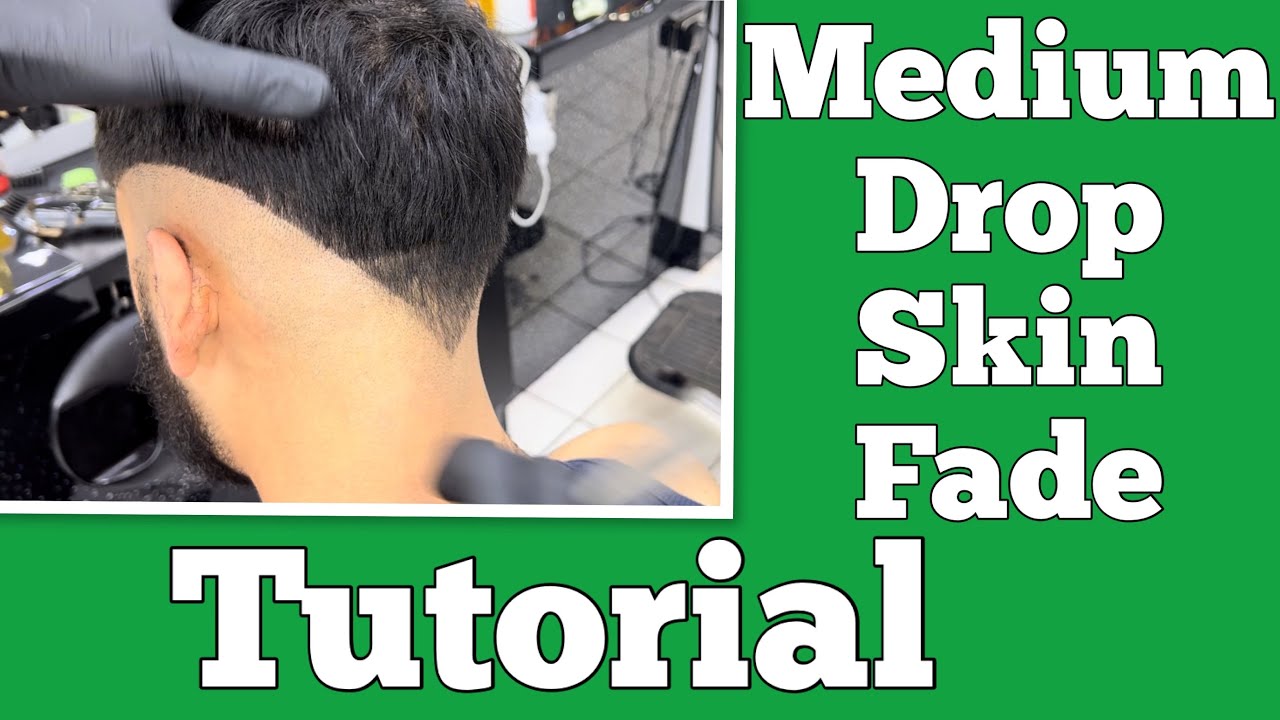 Awesome drop skin fade TUTORIAL |how to do medium to drop skin fade ...