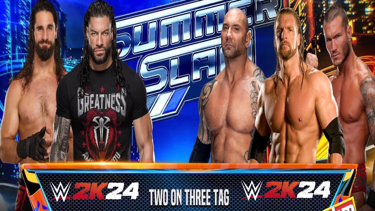 WWE 2K24 | The Shield Vs The Evolution | Tag Team Match - YouTube