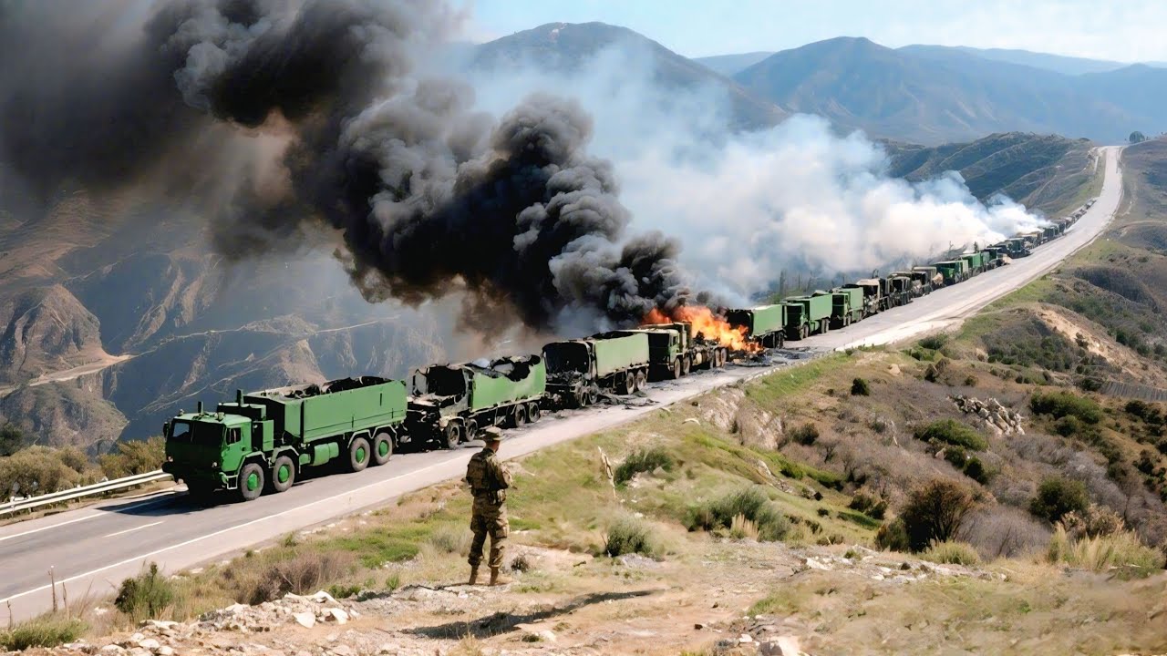 20 minutes ago! A NATO convoy of 2,500 reinforcements was intercepted ...