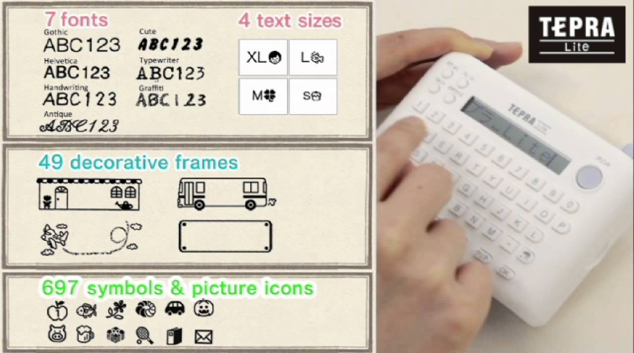 Decorate your life with Tepra Lite !! - YouTube