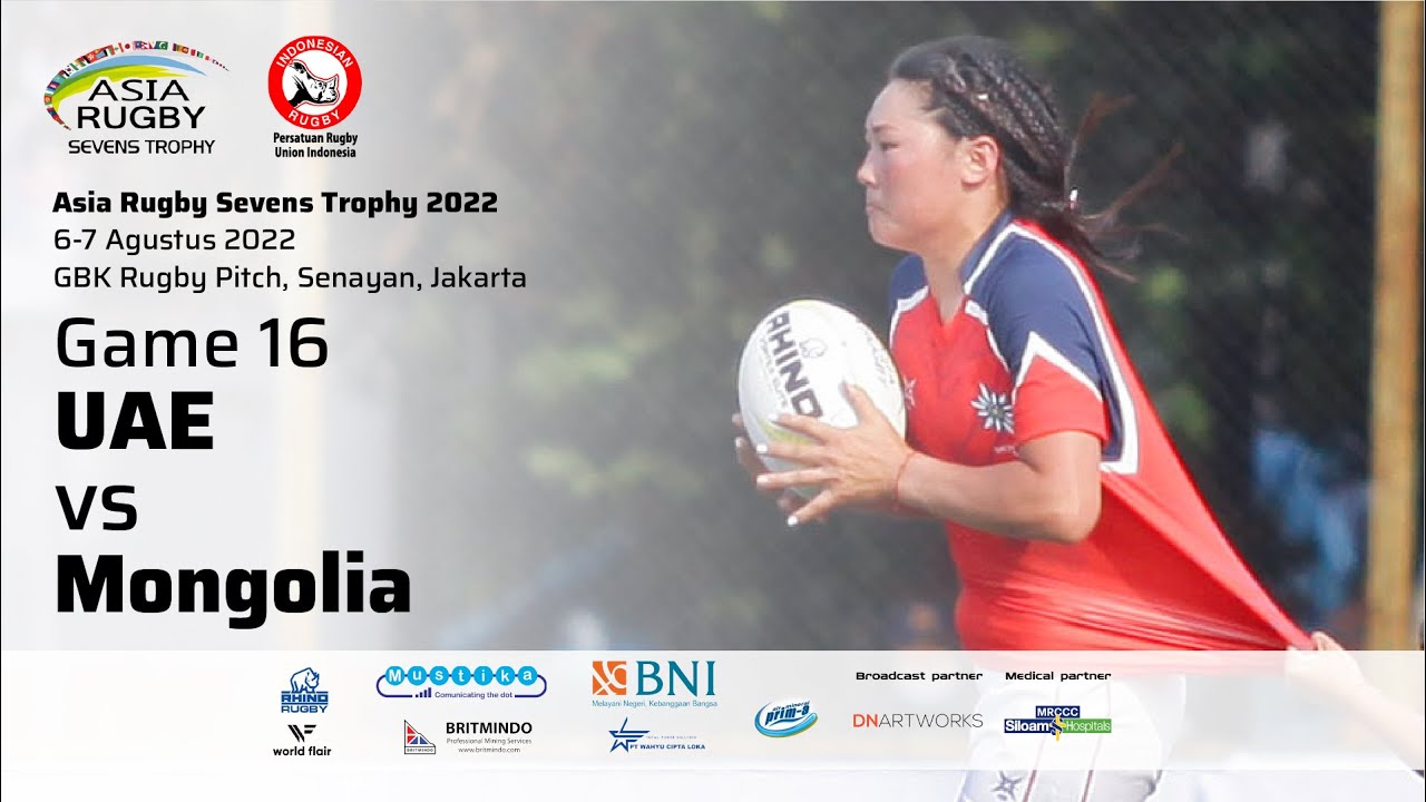 Game 16 Group B Women UAE vs Mongolia (Asia Rugby Sevens Trophy 2022 ...