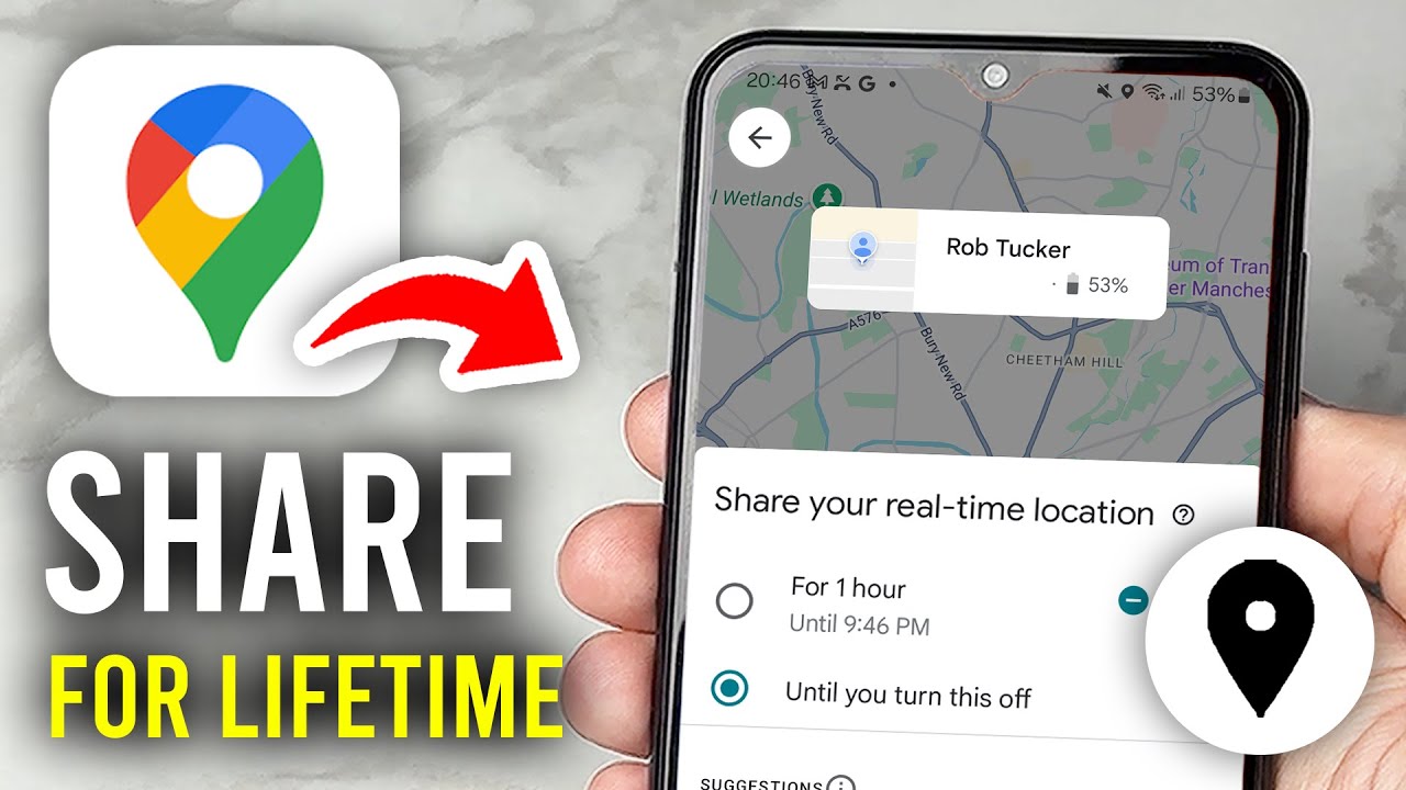 How To Share Live Location For Lifetime In Google Maps - Full Guide ...