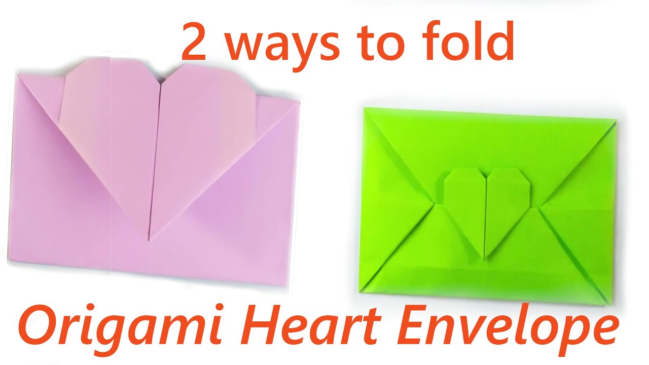 How to make envelope for love letter 💌 Special Valentine day paper ...